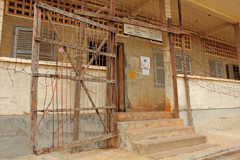 Tuol Sleng Prison, Phnom Penh Editorial Photography - Image of outdoor ...