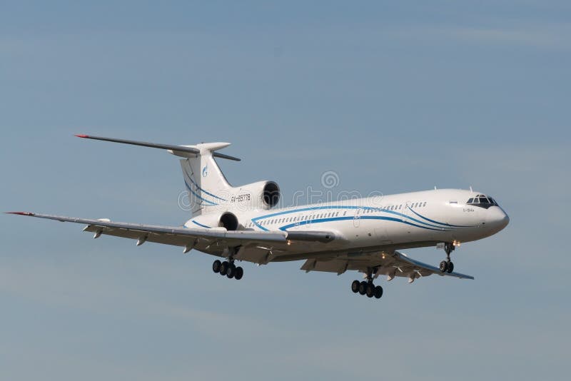 Tupolev Tu-154 Jet Aircraft Editorial Photo - Image of flight, white ...
