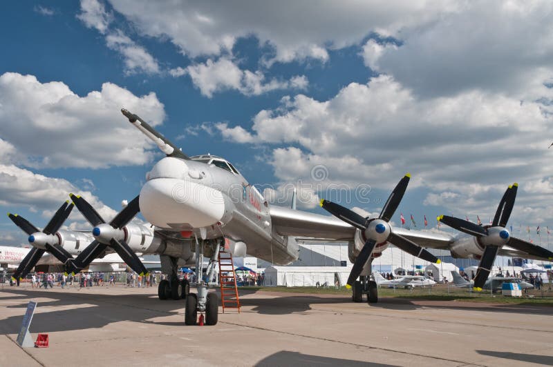 The Tupolev Tu-95 editorial image. Image of strike, bear - 24499585