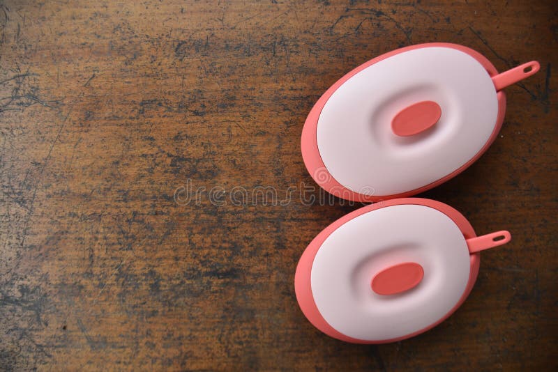 Tupperware Serving Set with Wood Table Background Stock Image - Image ...