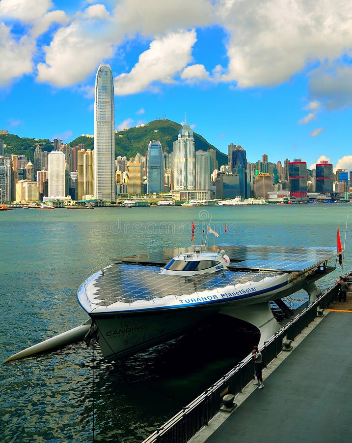 Turanor planetsolar editorial stock photo. Image of boat - 20767343