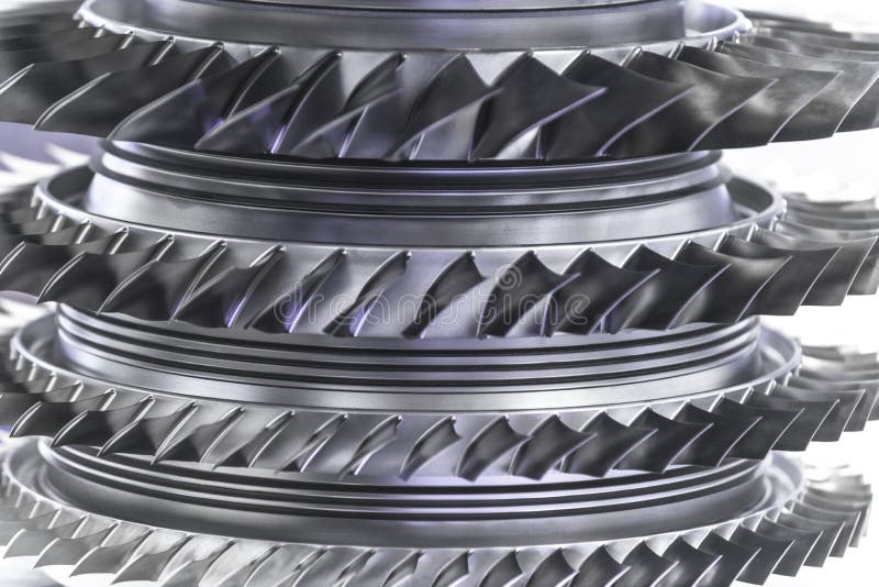 Turbine Engine. Aviation Technologies. Aircraft Jet Engine Detail in ...