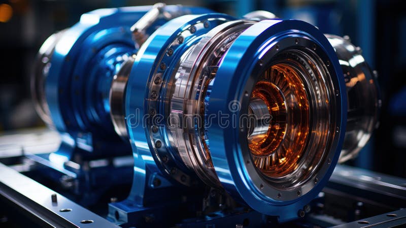 Turbine Engine of Gas Compressor Stock Illustration - Illustration of ...