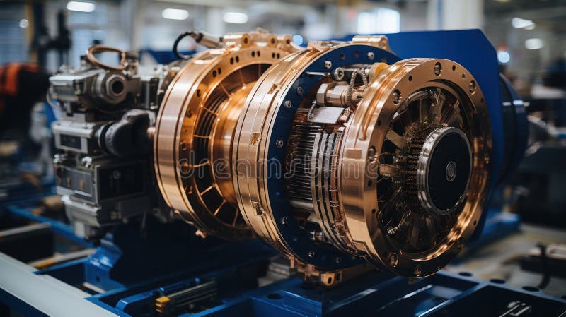 Turbine Engine of Gas Compressor Stock Illustration - Illustration of ...