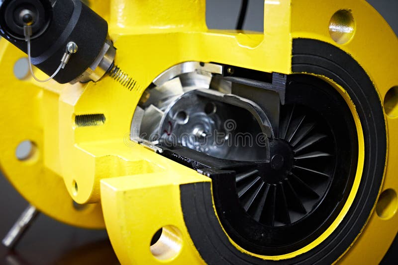 Turbine gas meter stock photo. Image of device, meter - 206875266