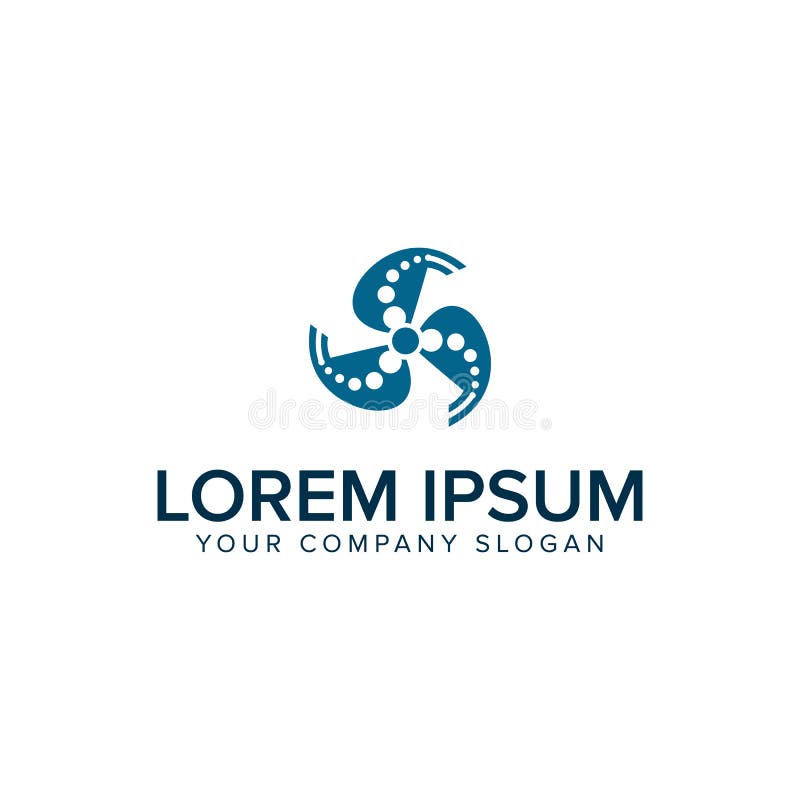 Turbine Logo Design Concept Template Stock Vector - Illustration of ...