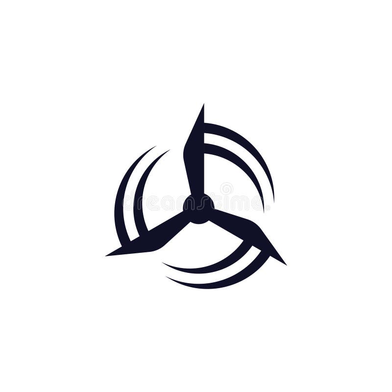 Turbine Logo Designs, Wind Power Energy Logo Stock Vector ...