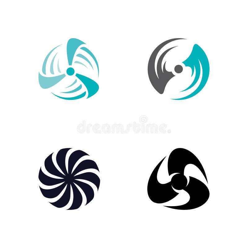 Turbine Logo Designs, Wind Power Energy Logo Stock Vector ...