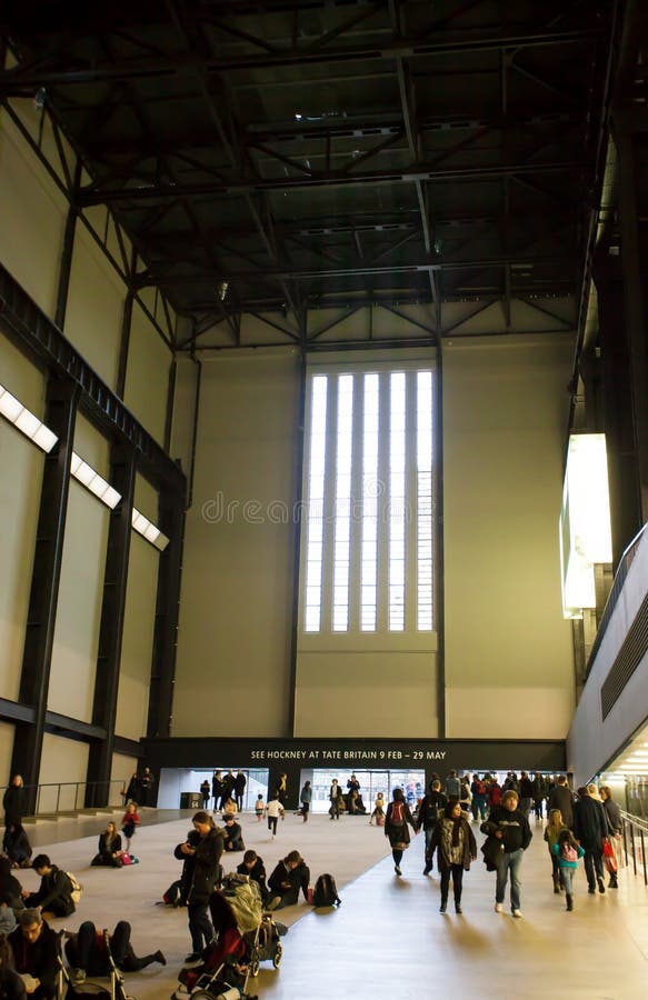 Turbine Room Tate Modern. editorial stock image. Image of landmark ...