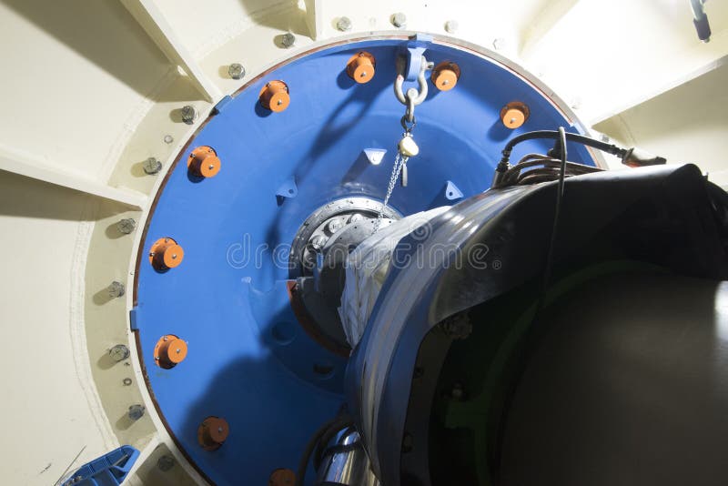 Turbine a Rotary Mechanical Device Stock Photo - Image of water ...
