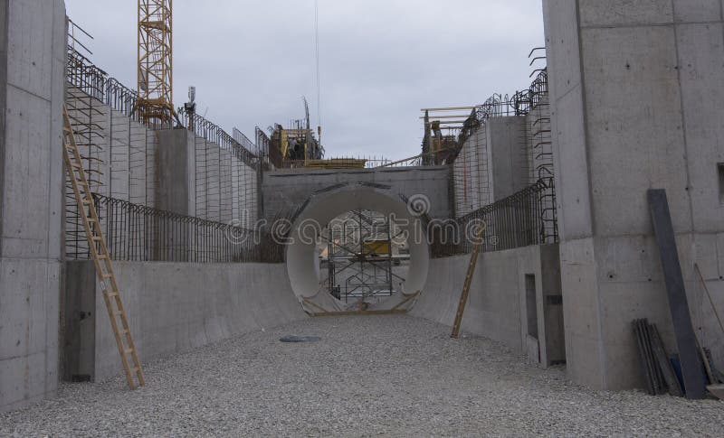 Turbine shaft of a turbine stock image. Image of electric - 282462013