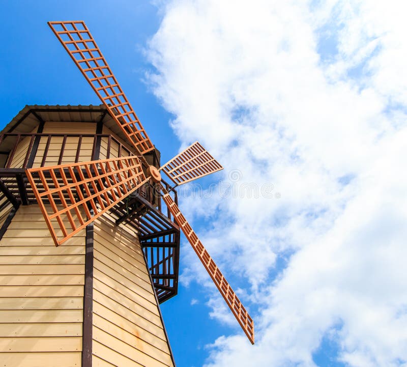 Turbine windmils stock image. Image of retro, landscape - 37390739