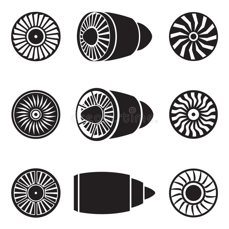 Turbines icons stock vector. Illustration of powerful - 57257621