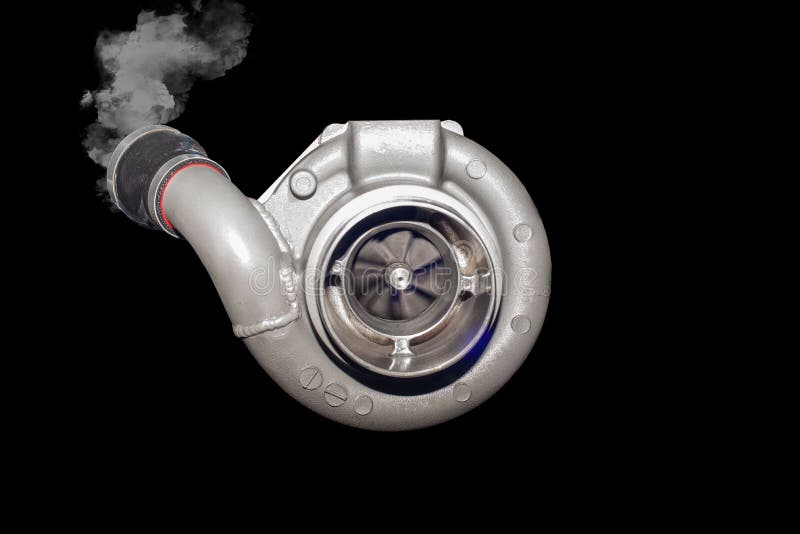 Turbo Compressor of Car Engine Stock Photo - Image of turbo, isolated ...