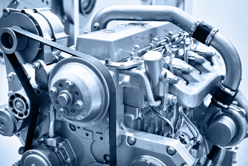Turbo Diesel Engine stock photo. Image of engine, system - 119314824