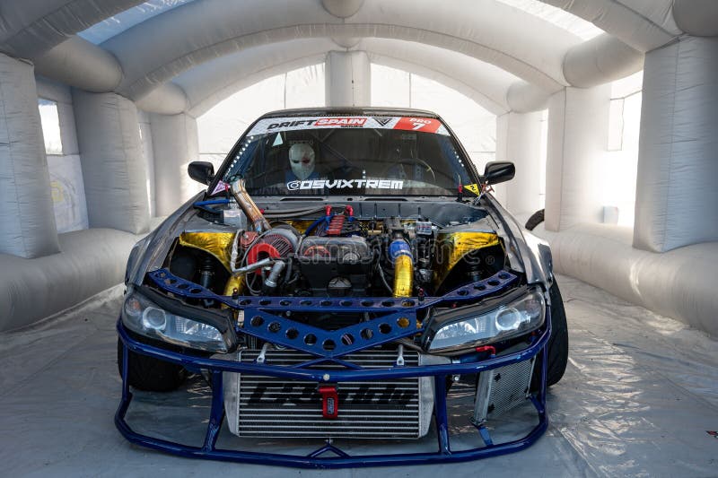 Turbo Engine of the Nissan Silvia S13.5 for Drift Racing Editorial ...