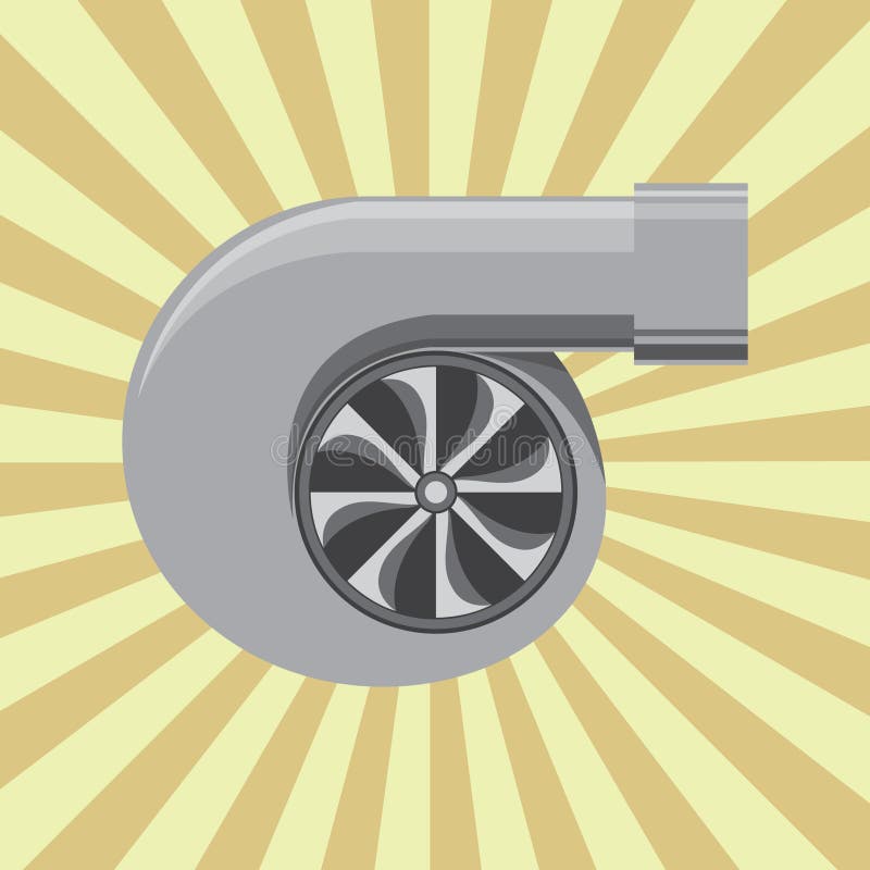 Turbo Engine. Vector Illustration Decorative Design Stock Vector ...