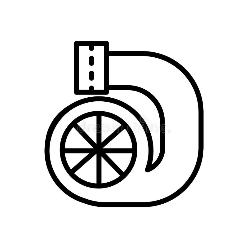 Turbo Icon Vector Isolated on White Background, Turbo Sign , Linear ...
