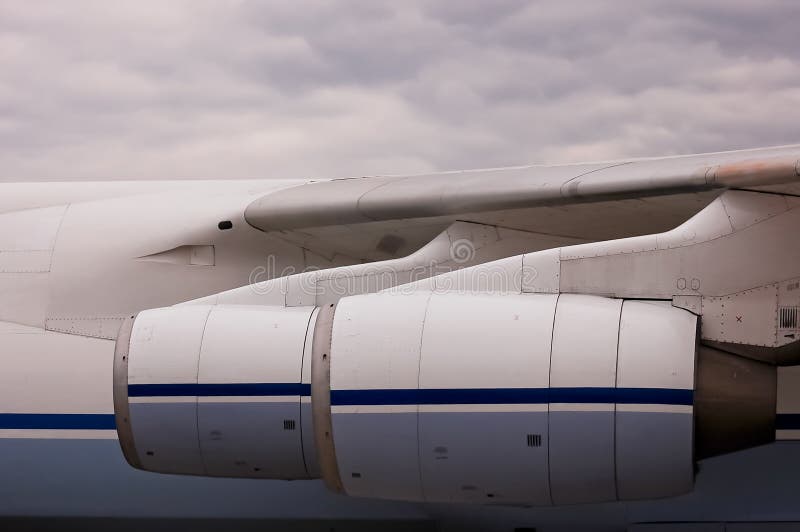 Aircraft Engines of an Avro RJ100 Stock Photo - Image of domestic ...