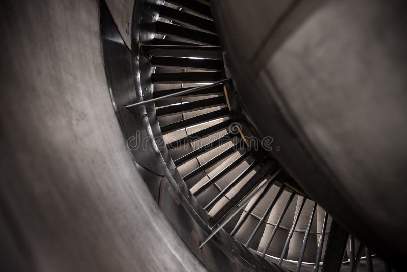 Turbo-jet Engine of the Plane. Stock Photo - Image of glitter, force ...