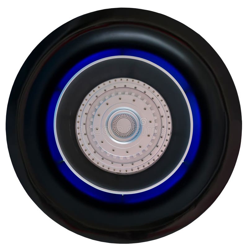 Turbo-jet Engine of the Plane on Close Up Stock Image - Image of ...