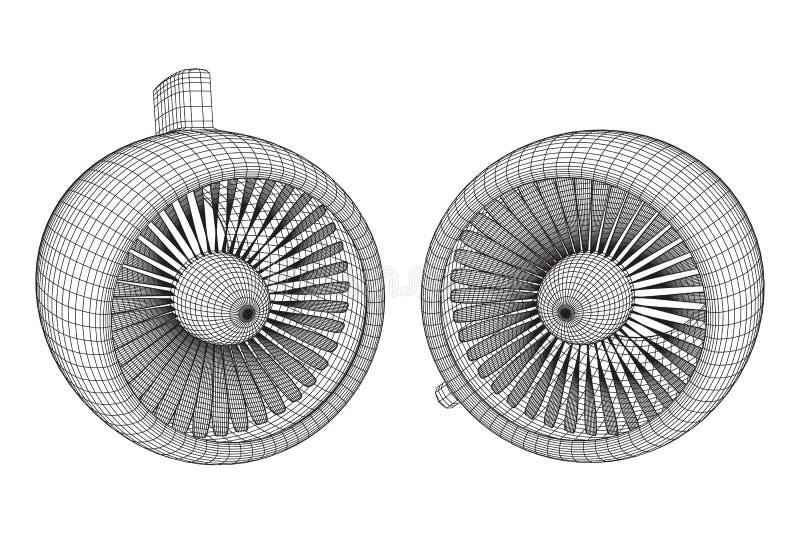 Turbo jet engine vector stock vector. Illustration of propulsion ...