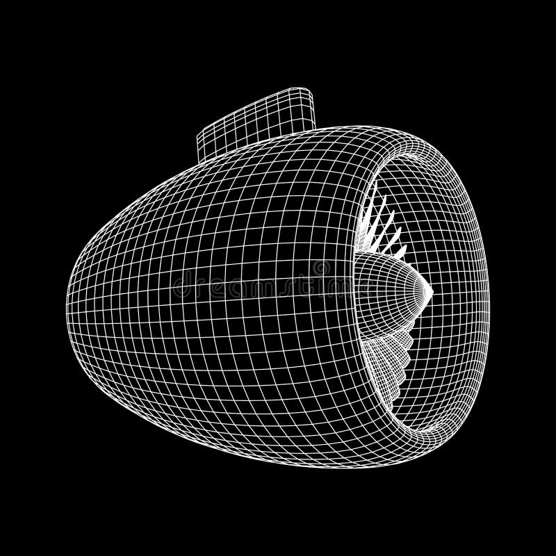 Turbo jet engine vector stock vector. Illustration of design - 117494186