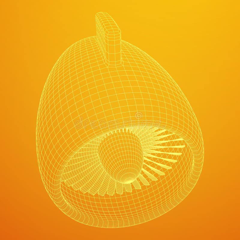 Turbo jet engine vector stock vector. Illustration of propulsion ...