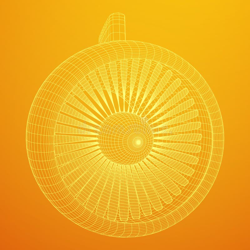 Turbo jet engine vector stock vector. Illustration of engine - 118076050