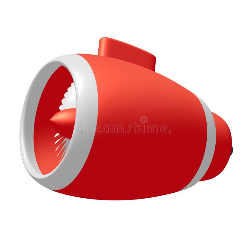Turbo jet plane engine stock illustration. Illustration of propeller ...