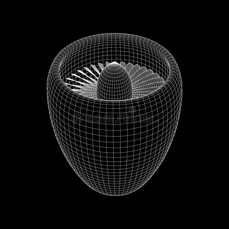 Turbo jet engine vector stock vector. Illustration of circle - 117398485