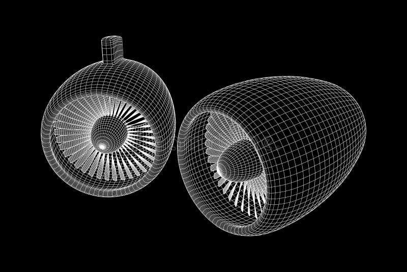 Turbo jet engine vector stock vector. Illustration of engine - 118256595