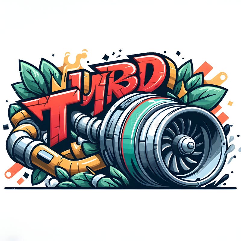 Turbo Speed Art Racing Logo Stock Illustration - Illustration of ...