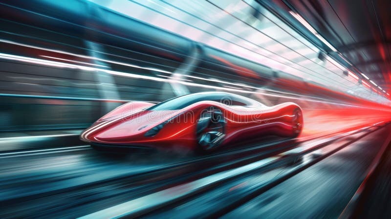 Turbo Speed Motion Effect with Bright Neon Streaks and Dynamic Energy ...