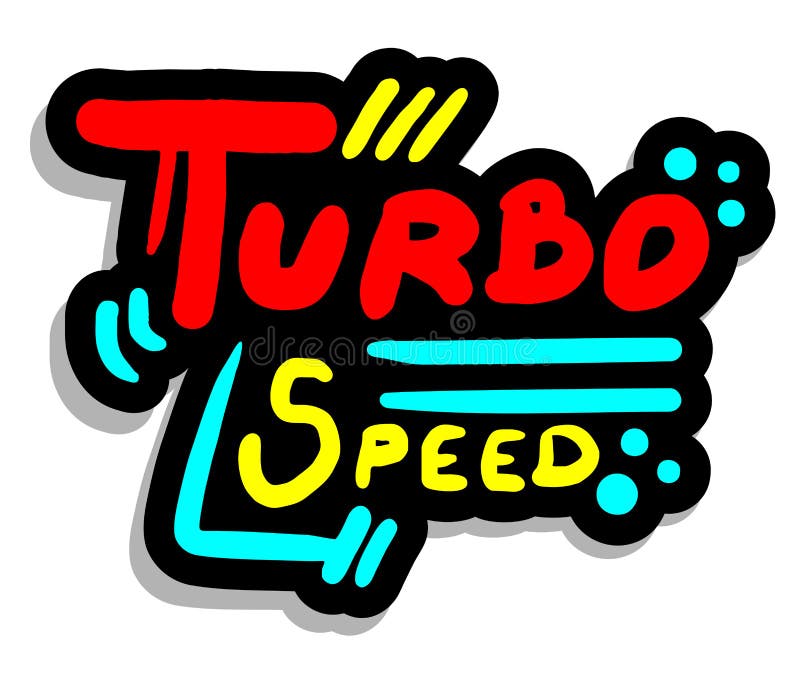 Turbo sticker stock vector. Illustration of racing, automobile - 248294107