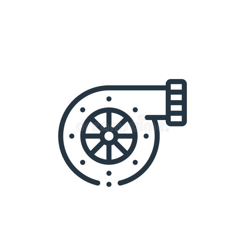 Turbo Engine Vector Icon. Turbo Engine Editable Stroke Stock Vector ...