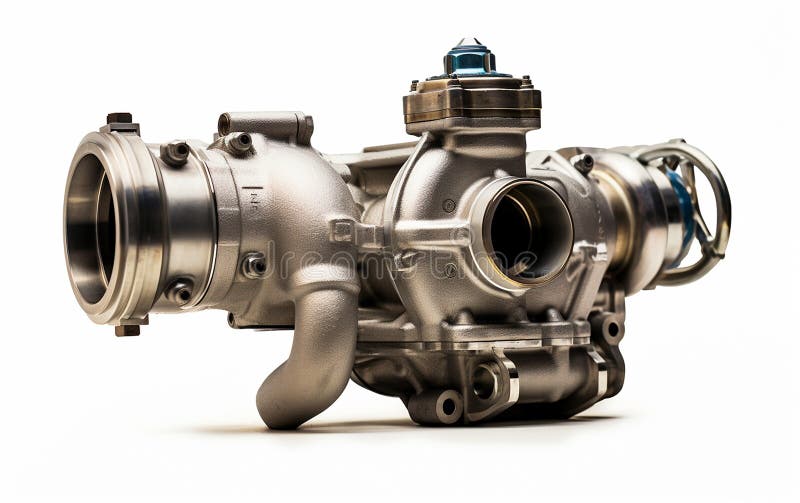 Turbo Wastegate on Pure White Stock Illustration - Illustration of ...