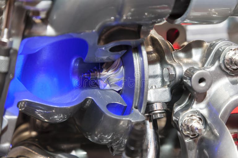 Turbocharger cross section stock image. Image of turbo - 79792839