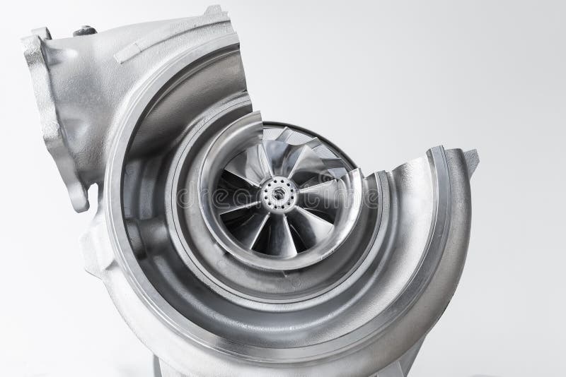 Turbocharger Structure with Cross Section Stock Photo - Image of diesel ...