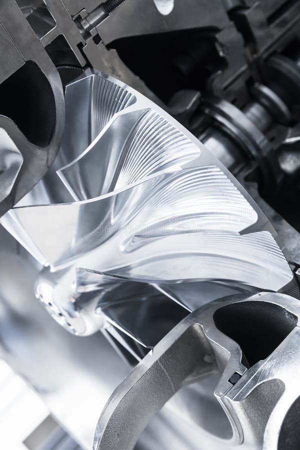 Turbocharger Structure with Cross Section Stock Photo - Image of diesel ...