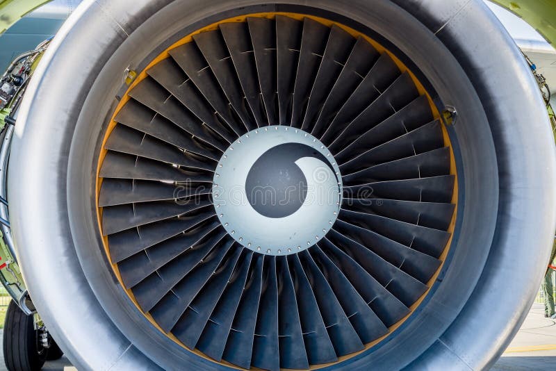 Jet engine close up stock image. Image of turning, energy - 27103429