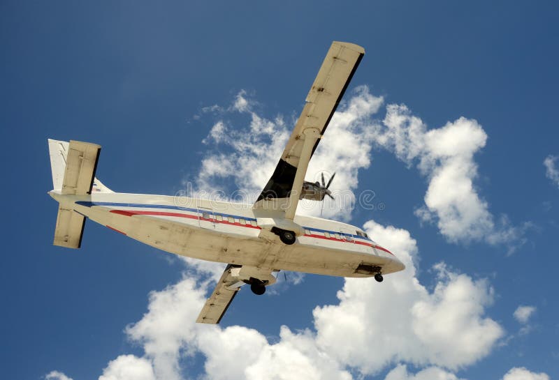 Modern turboprop airplane stock photo. Image of plane - 24029310