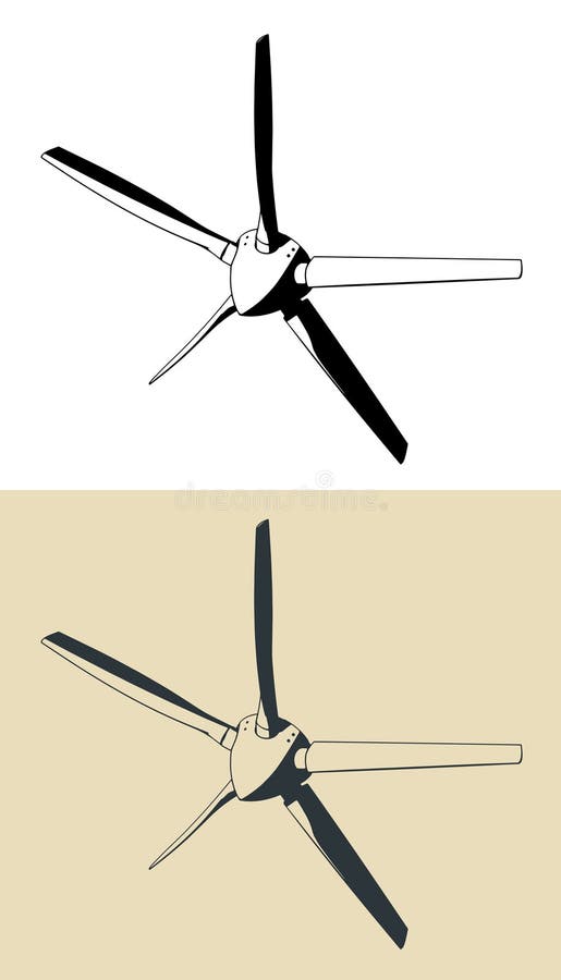 Turboprop-engine Propeller Illustrations Stock Illustration ...