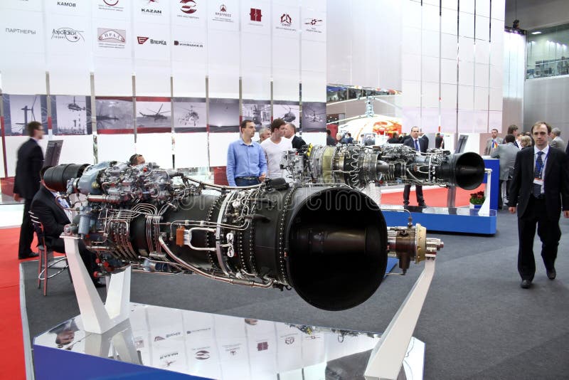 Een Turboshaft Motor General Electric T64-GE-413 Van Een Helikopter Van ...