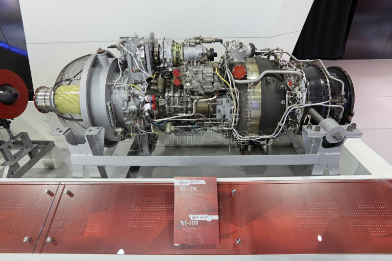 Een Turboshaft Motor General Electric T64-GE-413 Van Een Helikopter Van ...