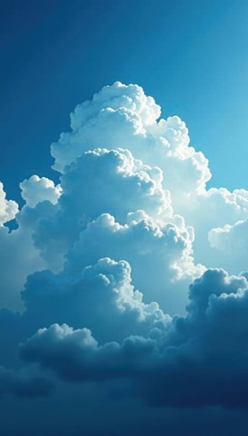 Turbulent Blue Cloud Formations, Dramatic Perspective, Water, Pattern ...