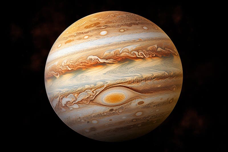 Turbulent Jupiter Planet Clouds. Generate AI Stock Photo - Image of ...