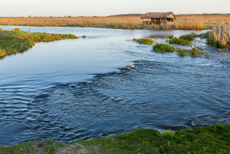 Turbulent Flow River, Flooding. Stock Photo - Image of wave, outdoor ...