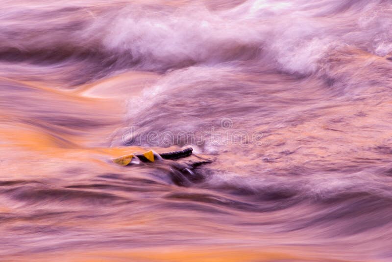Turbulent River at Sunset stock photo. Image of nature - 1396756