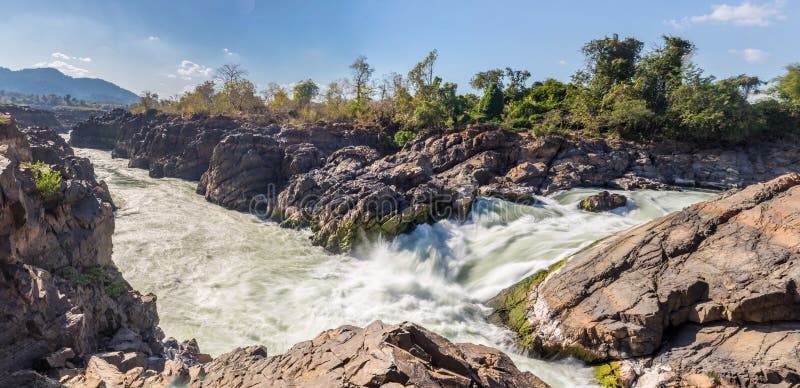 Turbulent river water stock photo. Image of flow, small - 75068708
